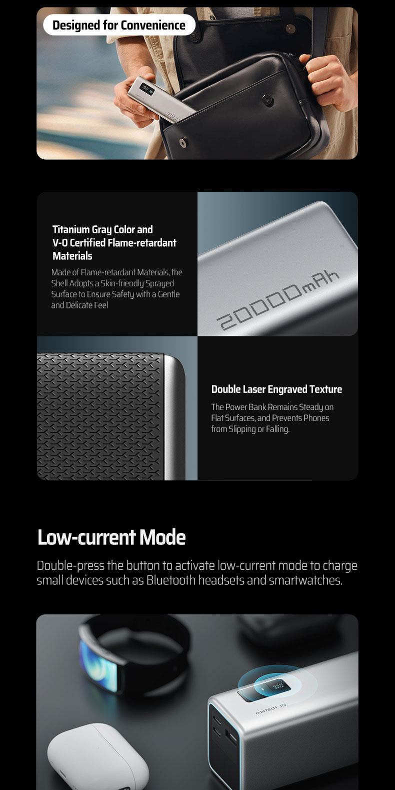 【CCC Certification Option 】 CUKTECH 85W Max Fast Charging 20000mAh ...