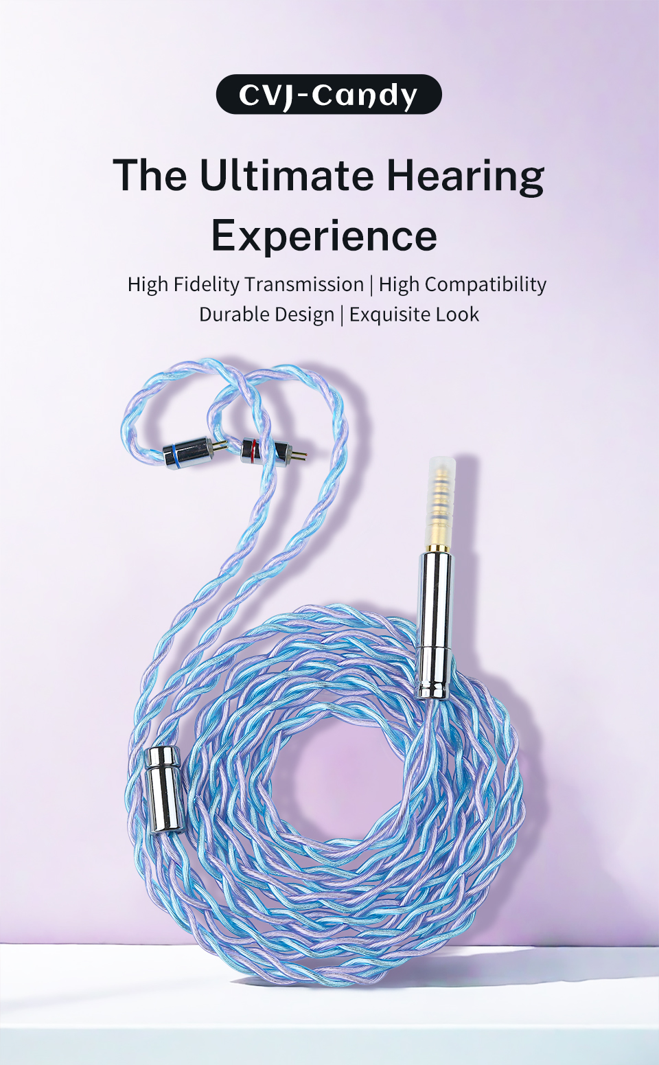 FAAEAL CVJ Candy 400 Cores Earphone Replacement Cable Lossless ...