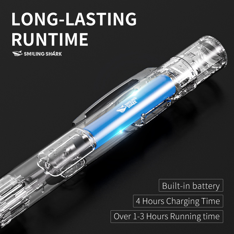 SMILING SHARK LED Pen Light Flashlight 3in1 Laser Pointer 365nm UVLight ...
