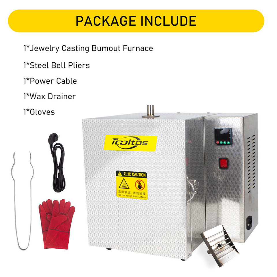 High-Temperature Jewelry Casting Burnout Furnace – Four-Sided Plaster ...