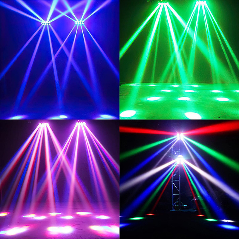 JC LED Mini 8*3W Spider Lights Laser Beam Shaking Head Eight Eyes ...