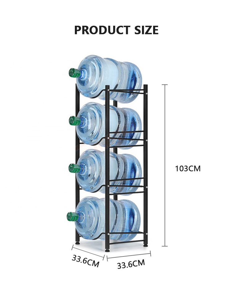 ICIC 3/4/5 Layer Mineral Water Dispenser Rack Stand Water Container ...