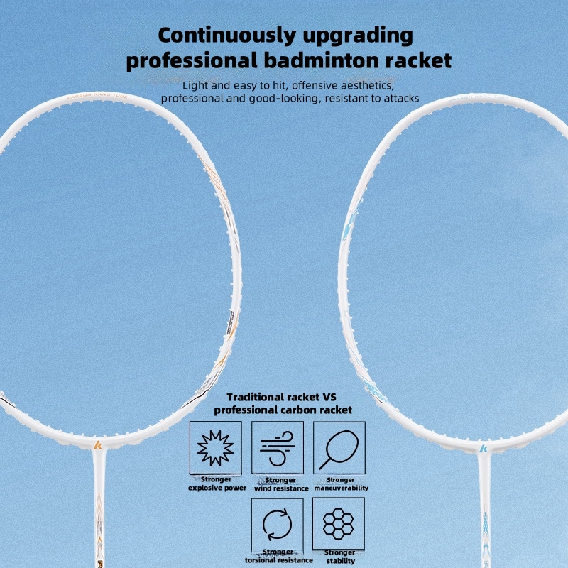 Kawasaki Badminton Racket PASSION P37/P38 18-30LBS Graphite For ...