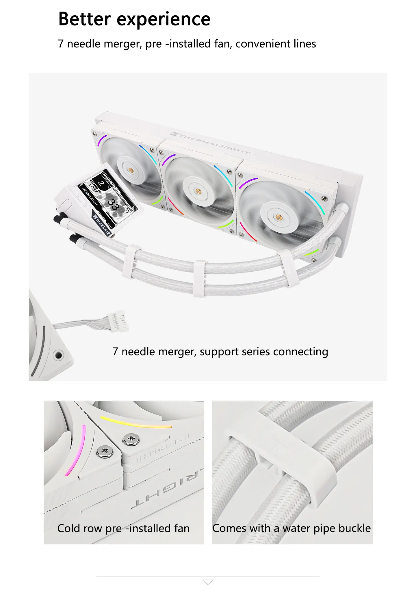 Thermalright MJOLNIR VISION 360 ARGB water cooling radiator 3.5-inch ...