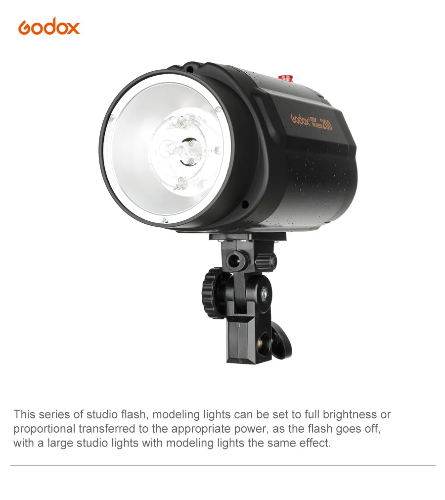 Godox 200W Studio lighting for Photography light Photo Strobe Flash ...