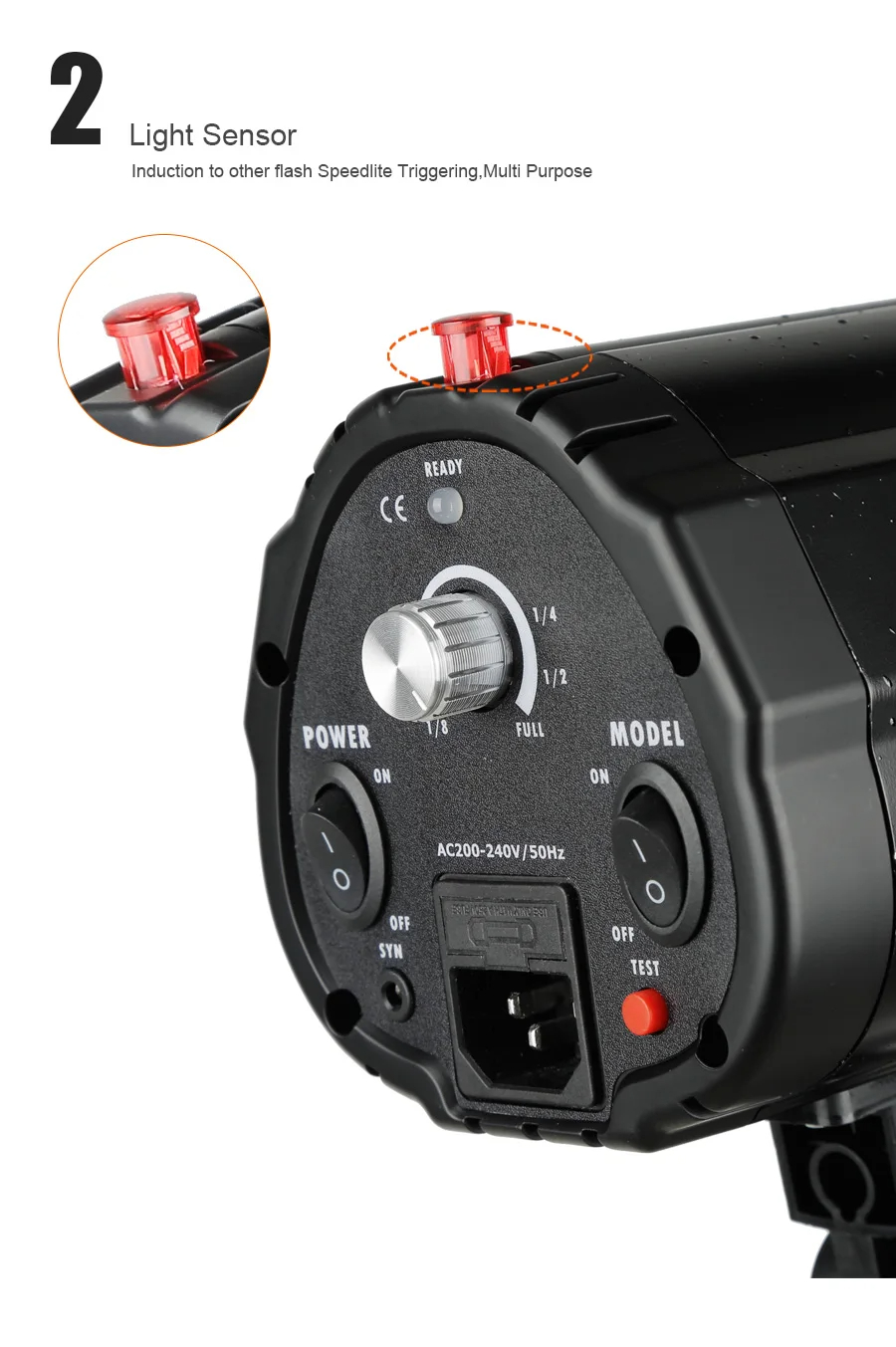 Godox 200W Studio lighting for Photography light Photo Strobe Flash ...