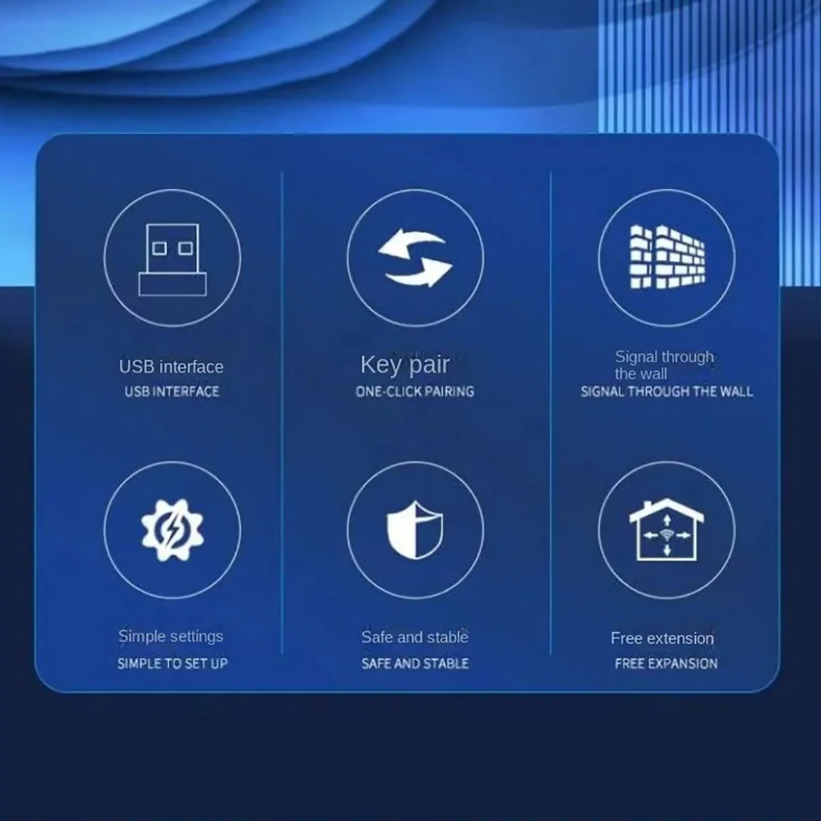 2.4G 1200Mbps Wireless USB WiFi Repeater 4 Antenna Wifi Long Range ...