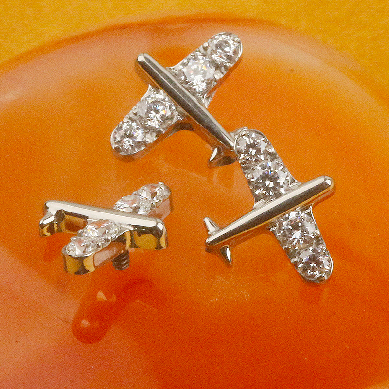 Piercing Jewelry ASTM F136 Small Aircraft Thread 0.9mm | Shopee Philippines