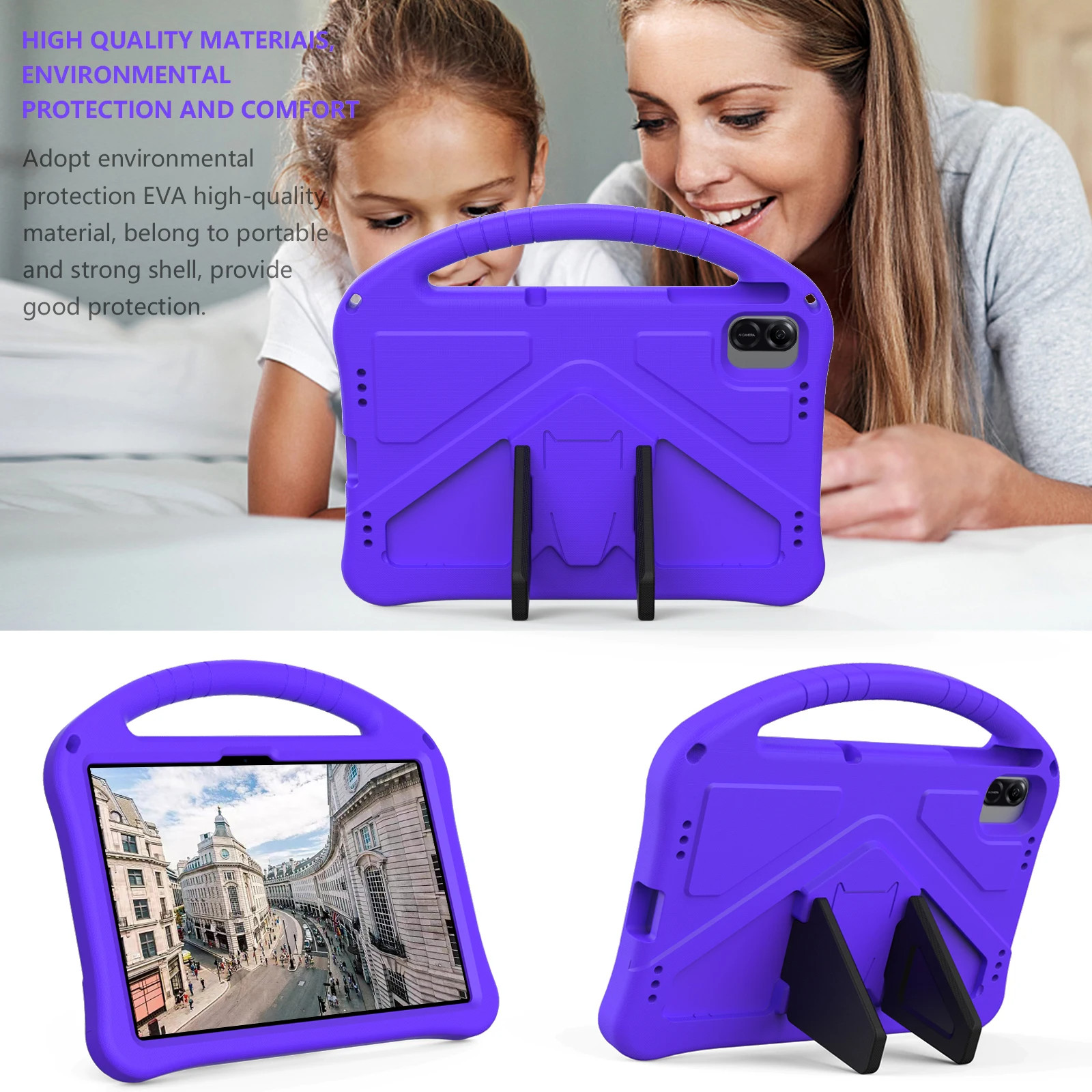 For Tecno Megapad 11 11 inch EVA Portable Shockproof Kids Safe Handle ...
