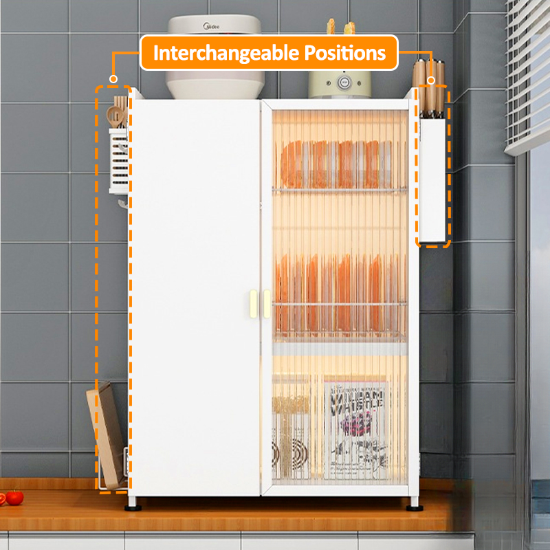 iSPECLE Dish Rack Organizer With Cover, Kitchen Cabinet Organizer ...