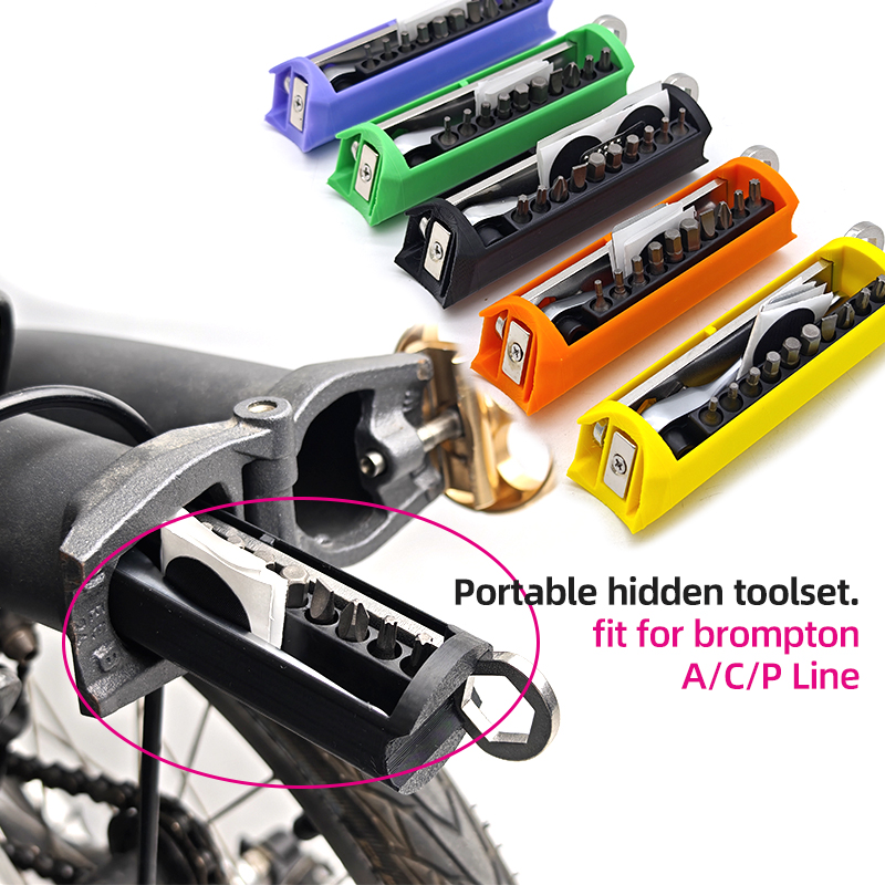Bicycle Hidden Repair Tools Outfit For Brompton Magnet Frame Inner ...