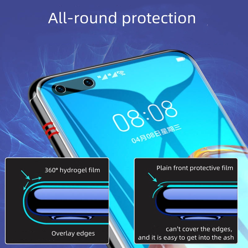 3Pcs 360° Full Cover Butterfly Hydrogel Film For Huawei P60 P30 Pro Nova 9 Honor 200 Pro 90 X9a ...