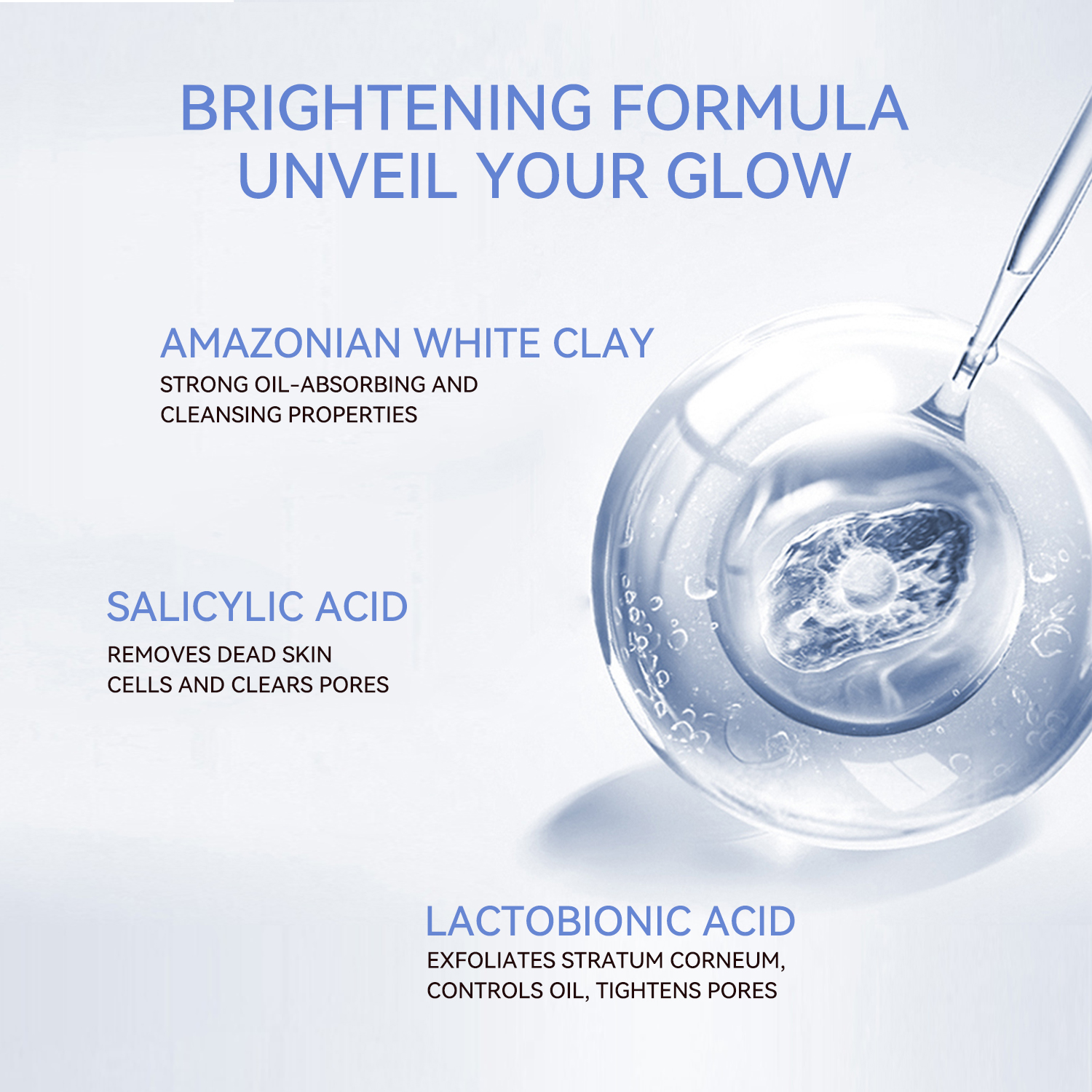 Dr.Leo White Clay Mask Black Heads Removel Deep Cleansing & Purifying ...