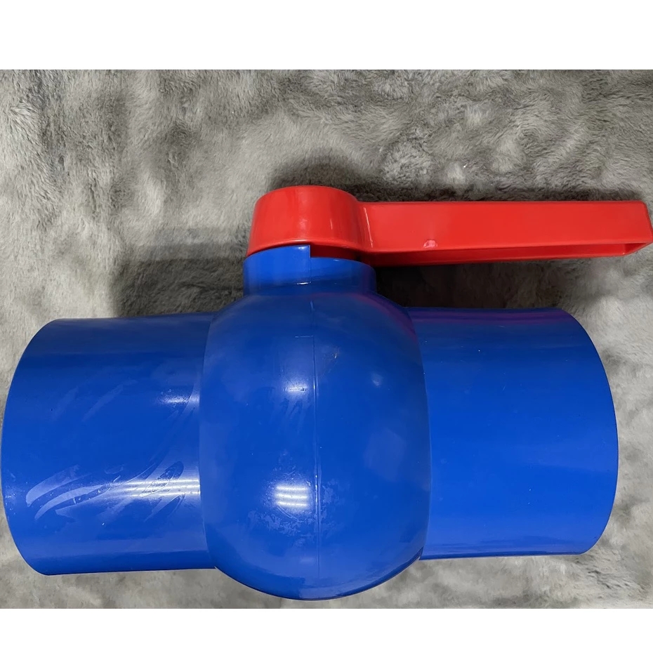 【LOCAL SHIP】Good Quality Pvc Blue Ball Valve 3 Inch 90mm and 4 Inch ...