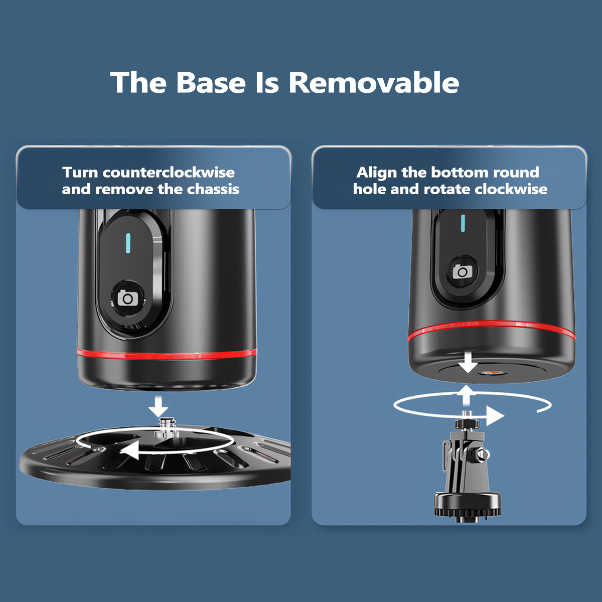 Q02 Auto Face Tracking Selfie Stick Intelligent Tracking Tripod Phone Holder 360 Rotation Gimbal ...