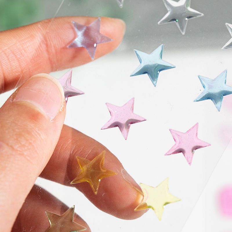 Ohaya | 3d Raindrop Glitter Sticker Three-Dimensional Love Star Crystal ...