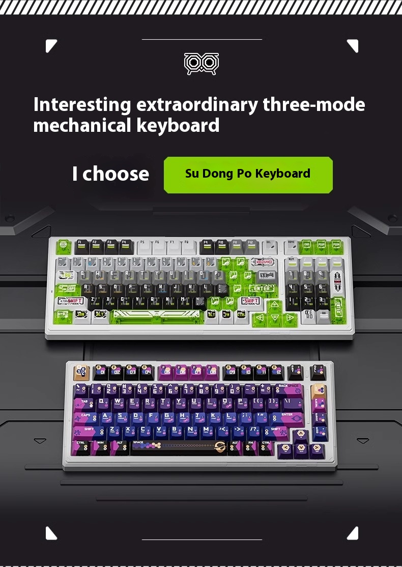 Jianhuijia Su Dongpo 6 wireless mechanical keyboard 95% hot swappable ...
