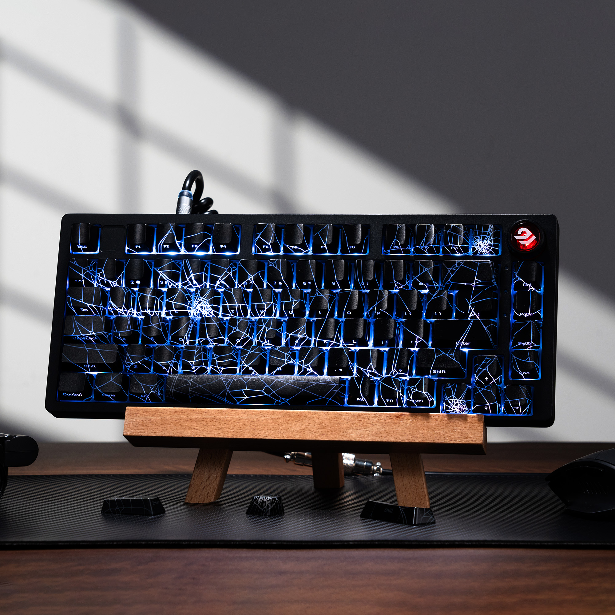 XVX SPIDER WEB Version Pattern OEM Profile IMD-Tech Keycap Set 118-key ...