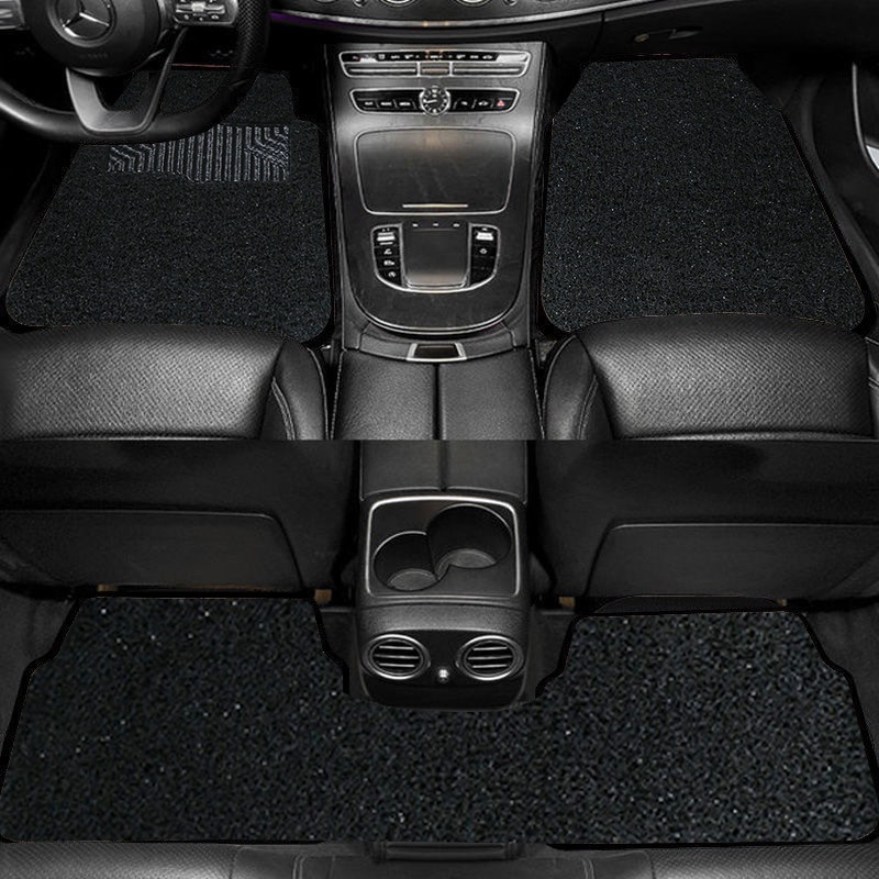 SOARFLY 5pcs/set Universal Car Mat Coil Spaghetti Matting Mat Car Floor ...