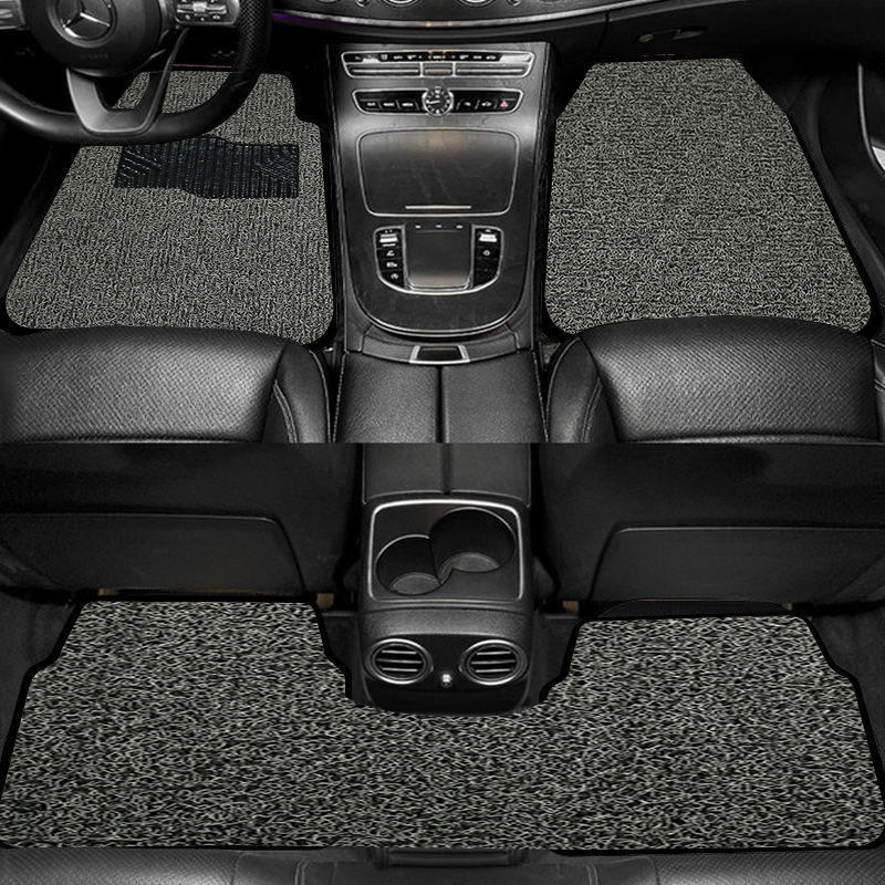 SOARFLY 5pcs/set Universal Car Mat Coil Spaghetti Matting Mat Car Floor ...