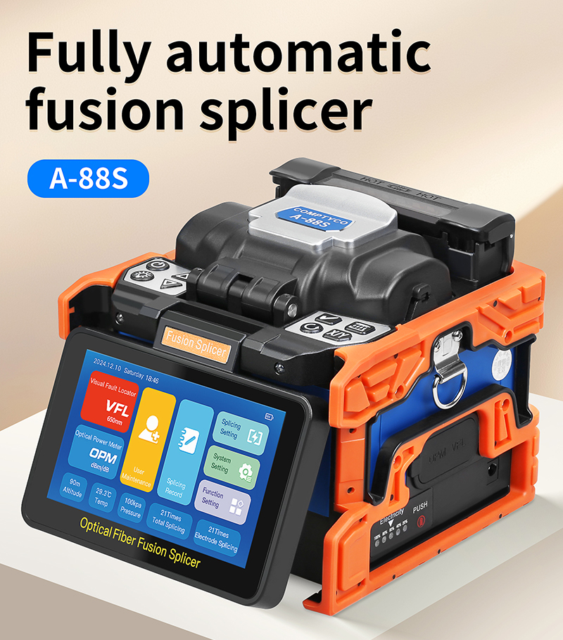 COMPTYCO A-88S Automatic Fiber fusion splicer machine 10 languages with ...