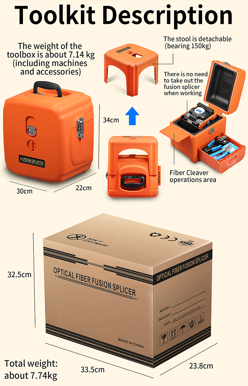 COMPTYCO A-88S Automatic Fiber fusion splicer machine 10 languages with ...