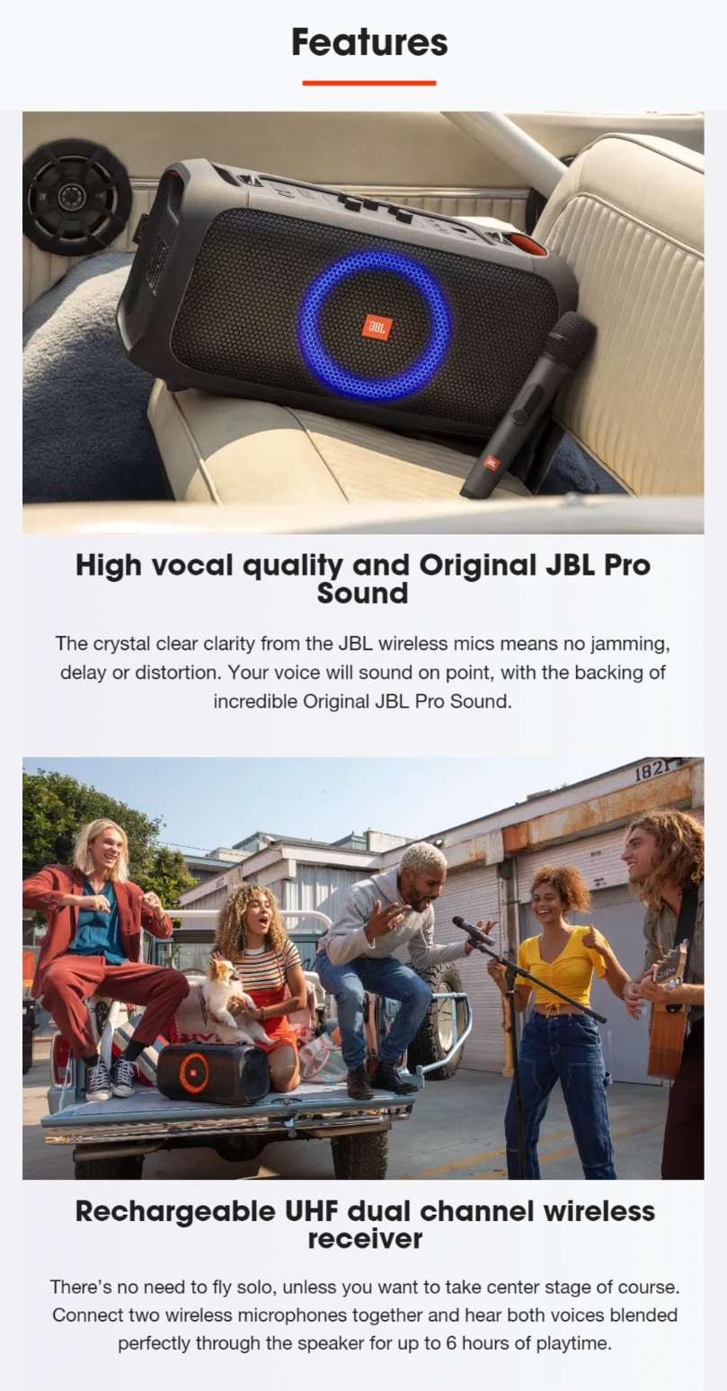 JBL Wireless Microphone Wireless receiver Replaceable battery For Professional Conference Stage ...
