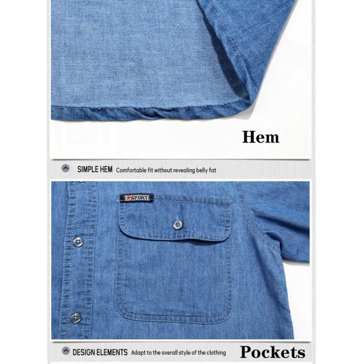 OTHERWAY Men's Denim Jacket maong jacket for men Korean New Denim ...