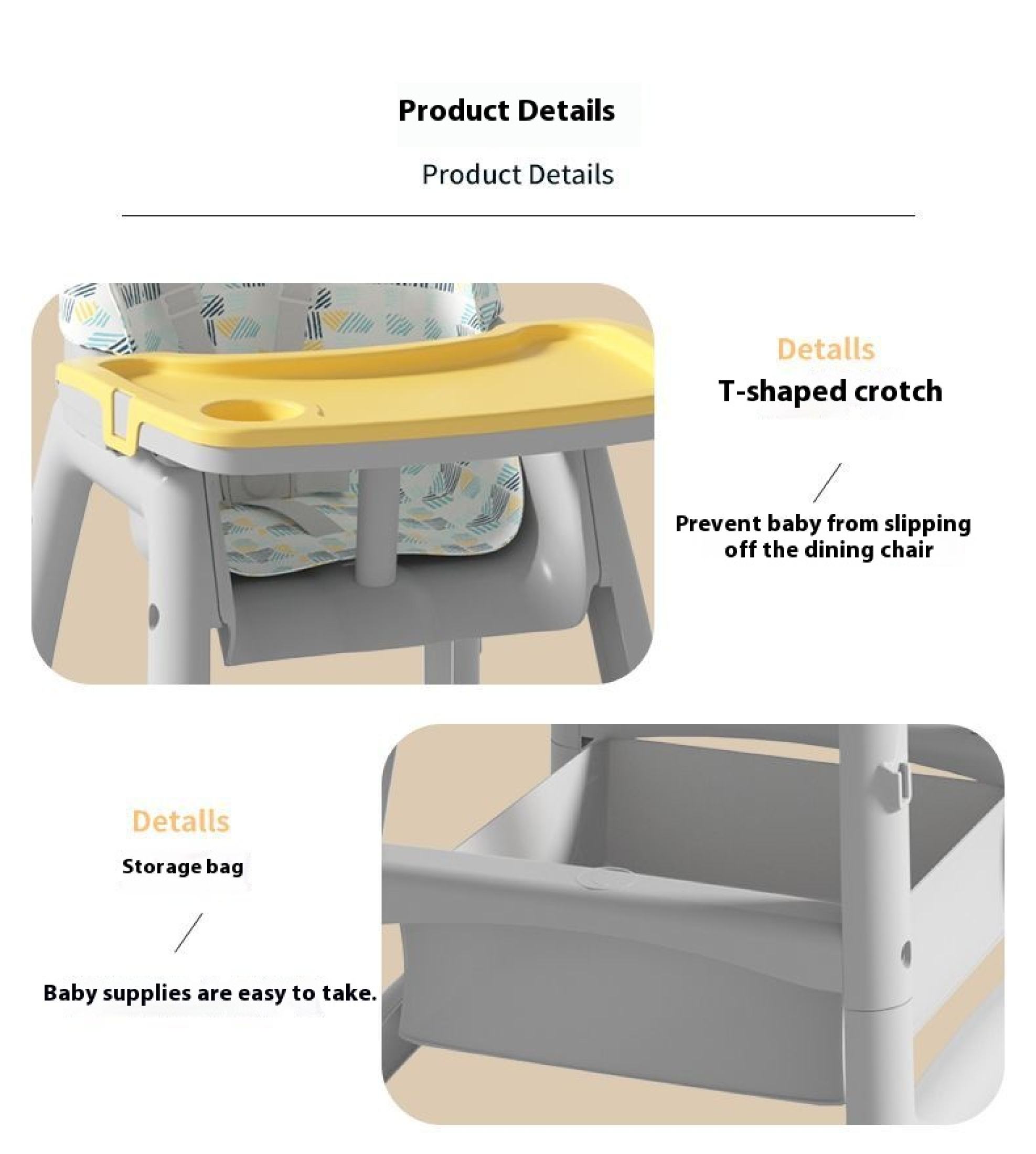 Baby dining chair Baby home dining Table and chair Multi-functional ...