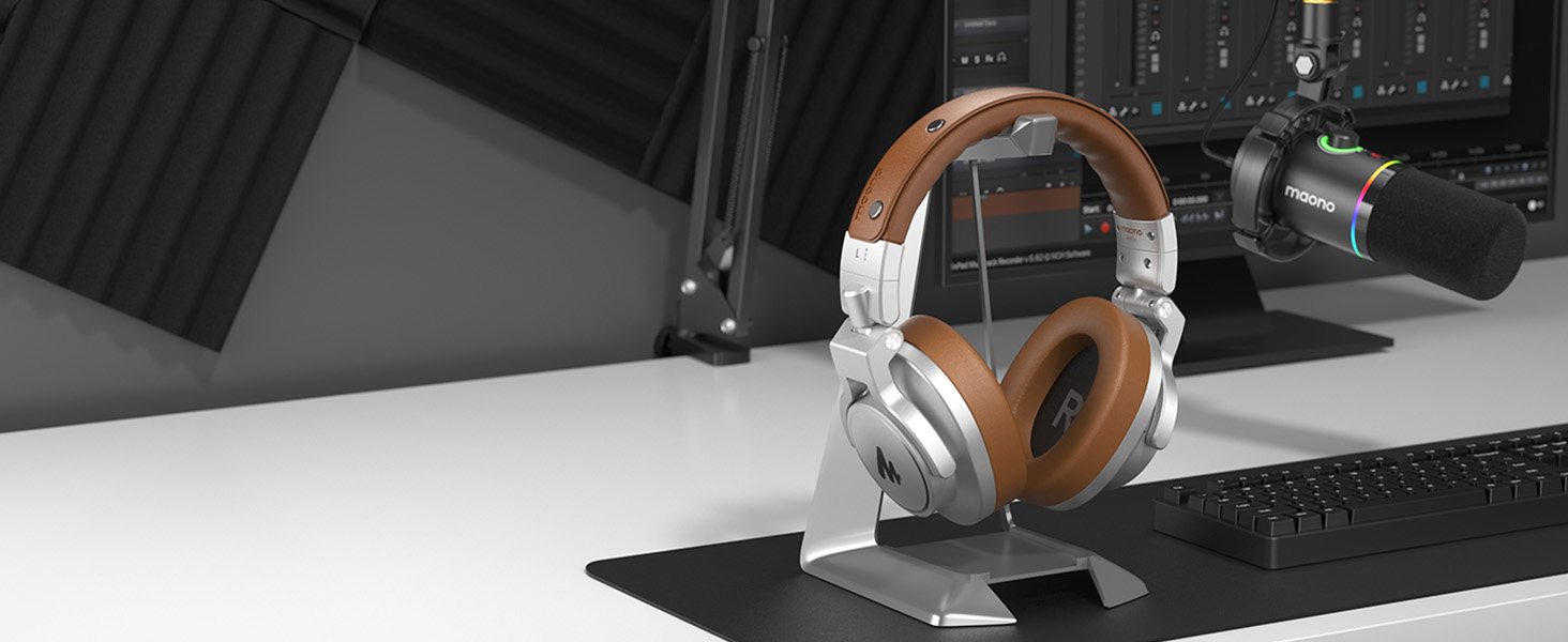 Maono MH700 Wired Headphone Professional Monitor Headphones Studio ...