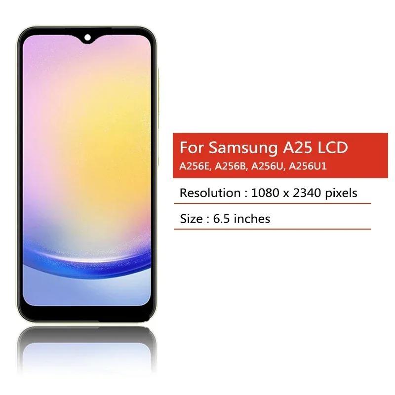 Small size LCD For Samsung Galaxy A25 A256 LCD Display Touch Screen ...