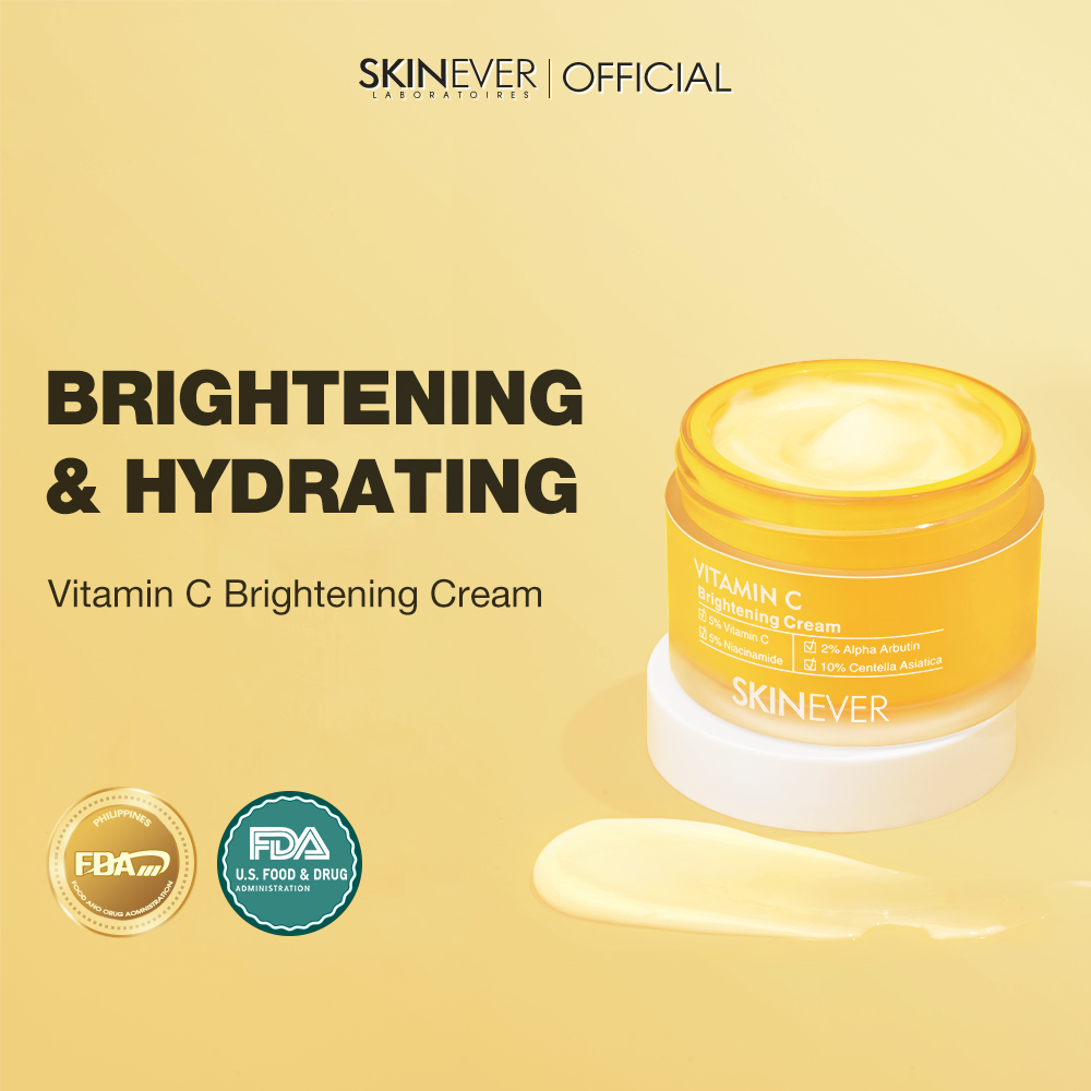 SKINEVER Vitamin C Brightening Cream Hydration Moisture Face Cream Skin ...