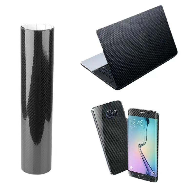 Free Scraper Car 7D Carbon Fiber Sticker Waterproof Glossy Vinyl Roll ...