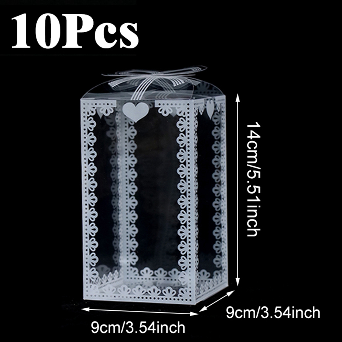 10pcs Transpartent Acetate Gift Box For Gift Packaging Clear Gift Box ...
