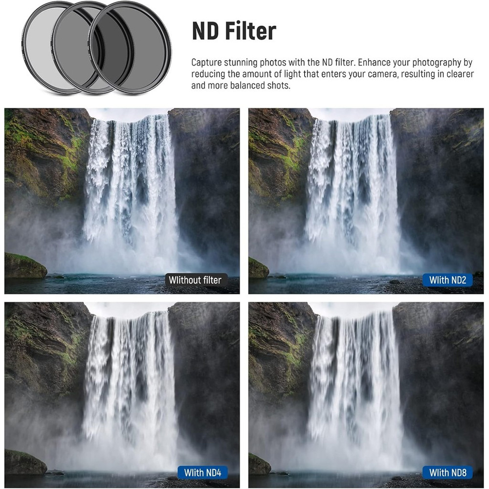NEEWER 67MM Complete Lens Filter Accessory Kit for Lenses with 67MM ...