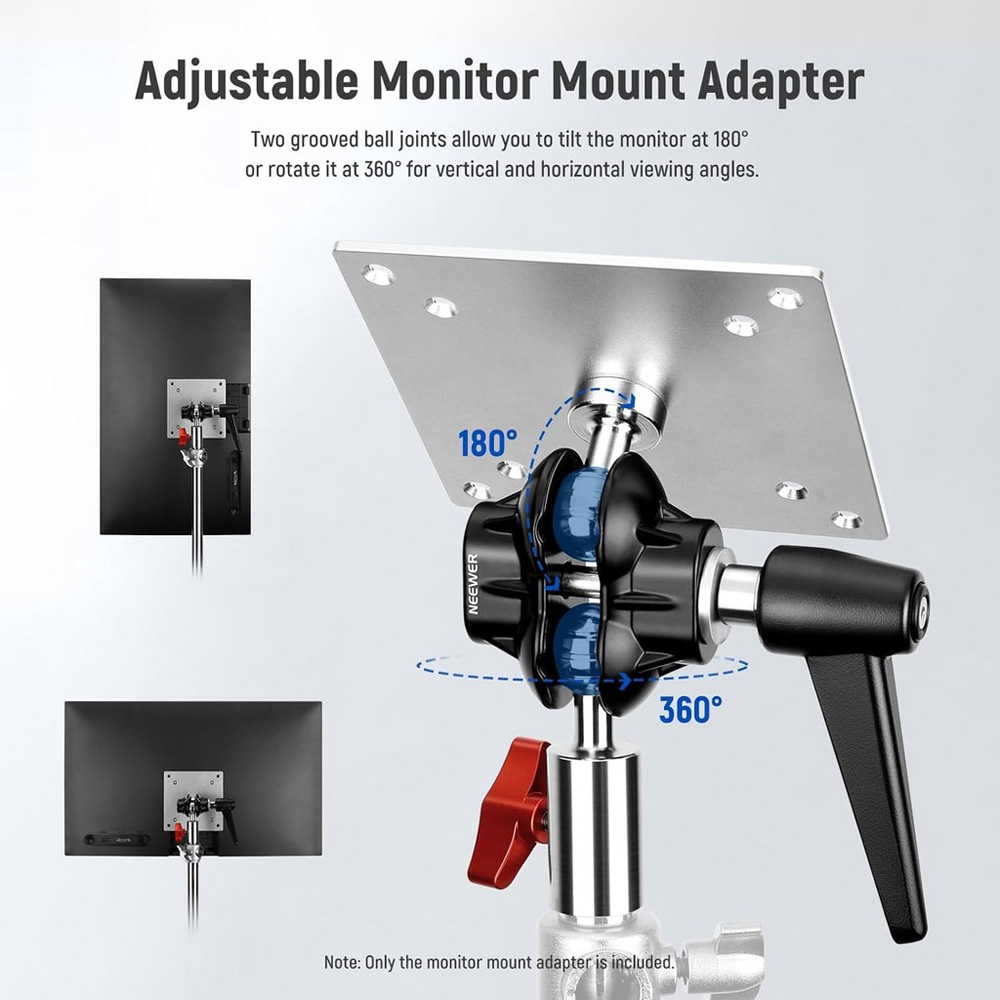 NEEWER Monitor Mount Adapter with VESA Mount, Max Load 14lb/6.3kg ...