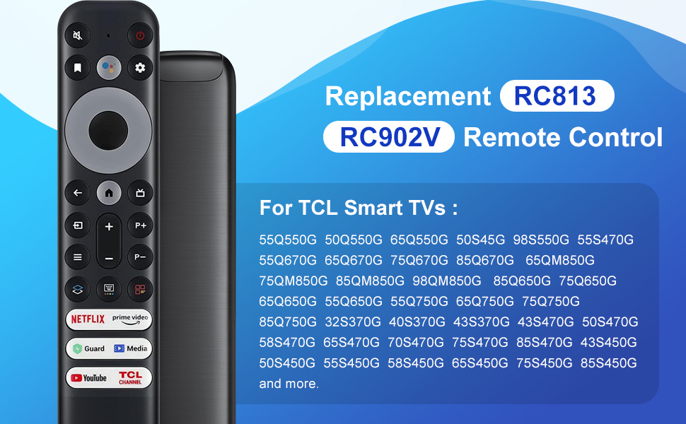 New Original RC902V For TCL Smart TV 50P725G 55C728 75C728 X925PRO 65X925 Accessory Remote ...