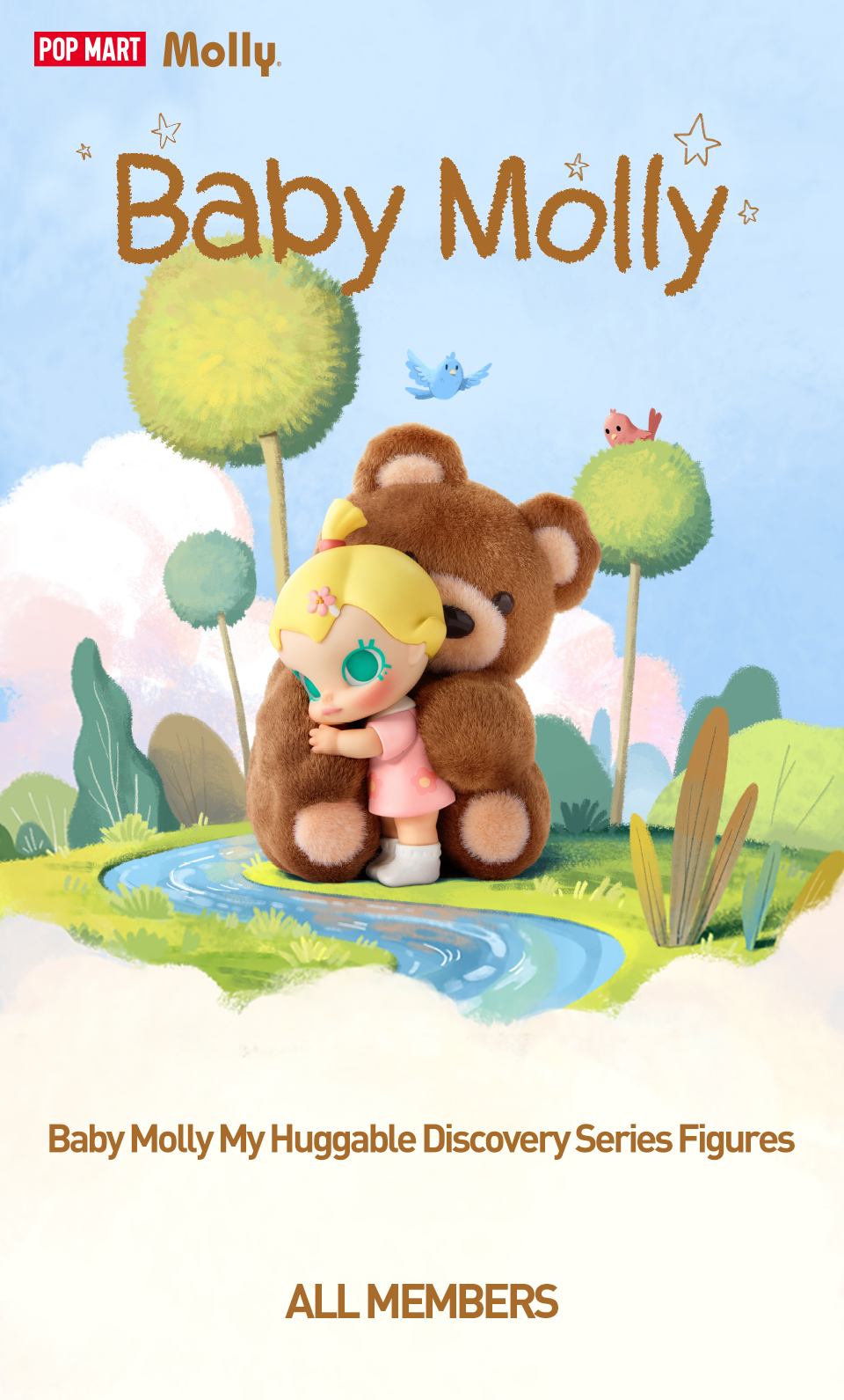 POP MART Baby Molly My Huggable Discovery Series Blind Box Action Toys ...