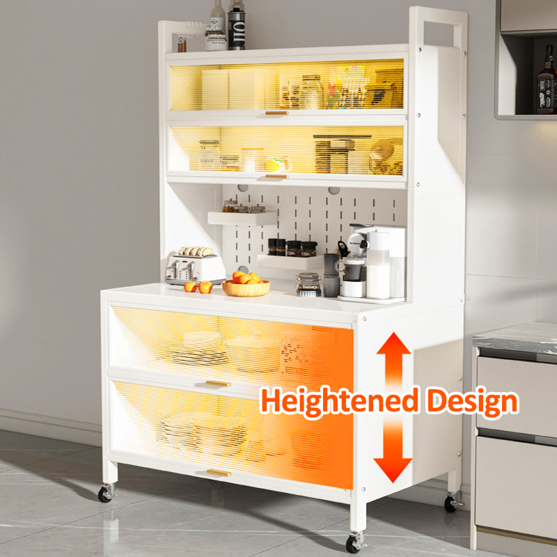 iSPECLE Kitchen Rack Organizer Multi-layers Storage Pantry Cabinet ...