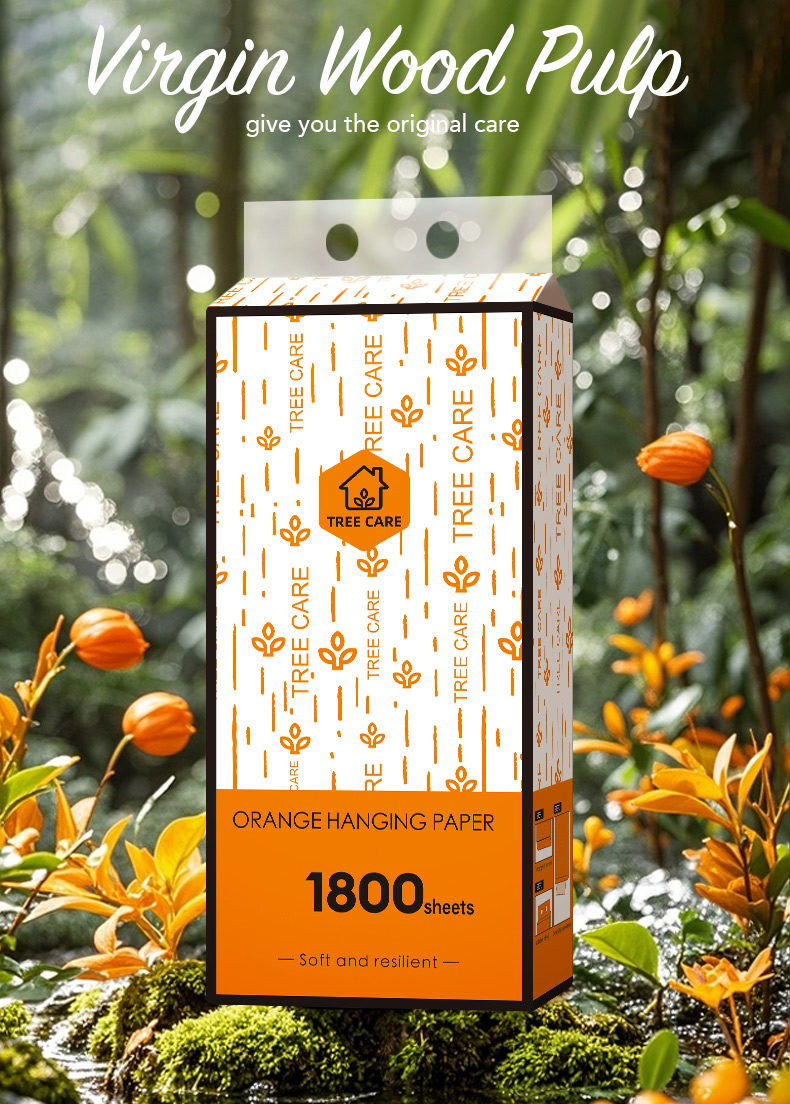 1800 sheets Orange Pull down tissue 【Buy 1 take 1】XL size Wall-Mounted ...