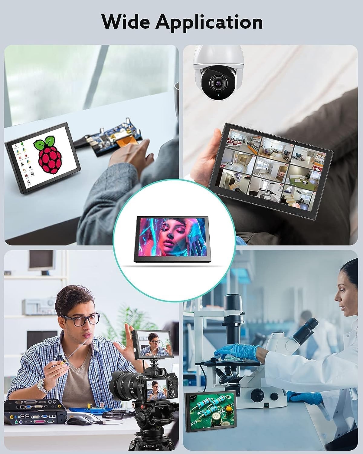 Eyoyo 5 inch Monitor, 800x480 Mini TFT LCD Screen Video Monitor 1/4 ...