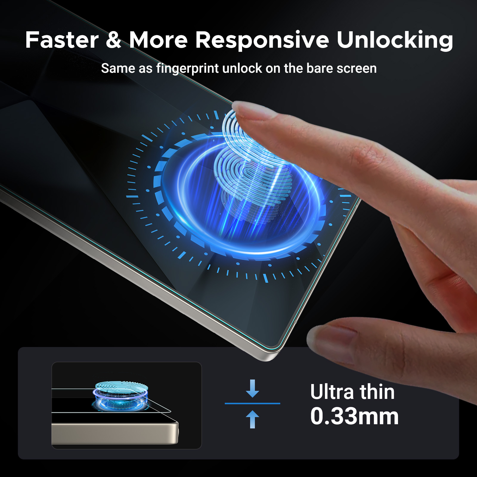 UGREEN 2PCS Borderless HD Screen Protector For Samsung S25 Ultra ...