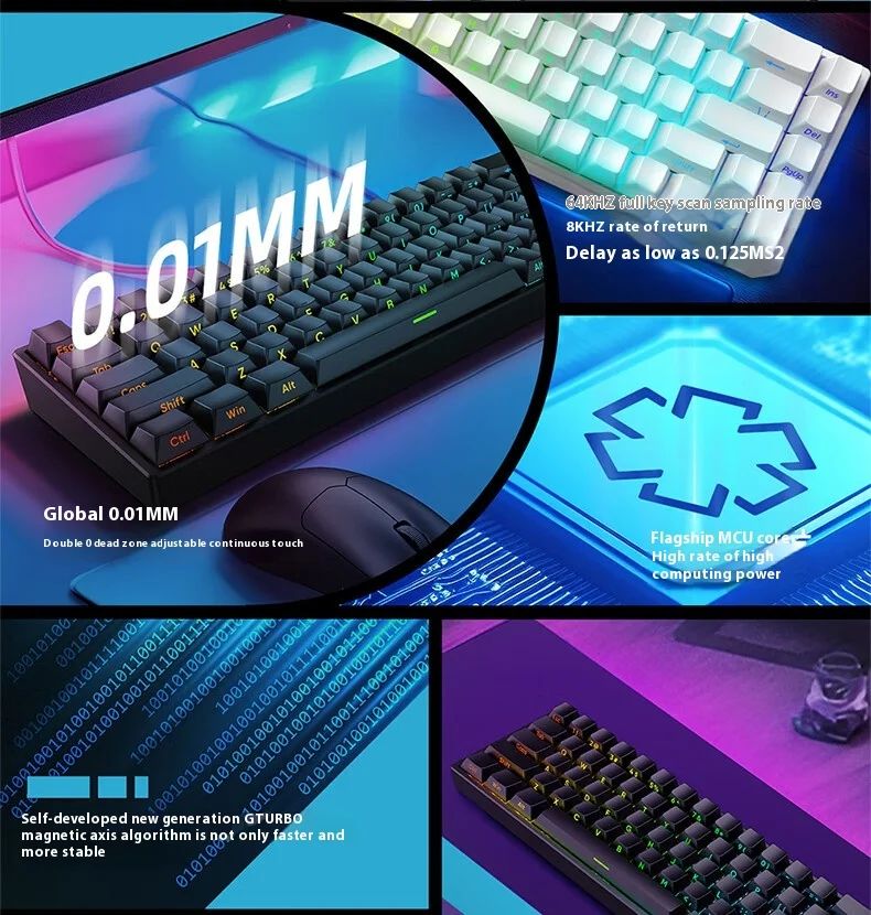 Carotmas Mars68 PRO Magnetic Switch Wireless Mechanical keyboard 0 dead ...