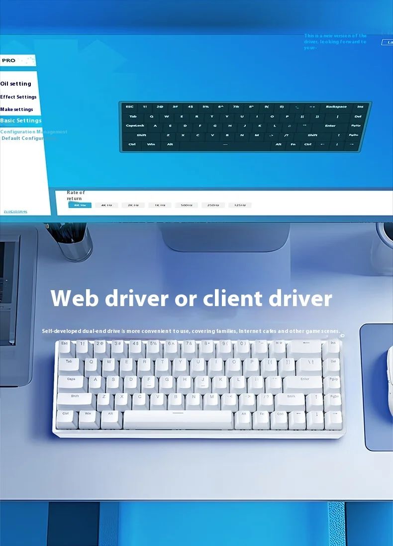 Carotmas Mars68 PRO Magnetic Switch Wireless Mechanical keyboard 0 dead ...