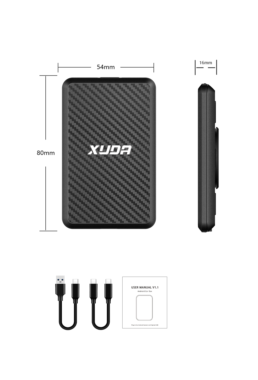 XUDA Mini Ai Box 4 Core 4+64GB Android 14.0 Support Netflix REDnote ...