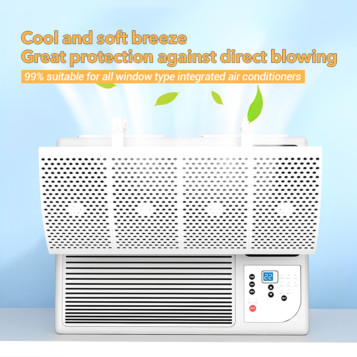 Universal Window Type Air Air Conditioner Windshield Wind Direction ...
