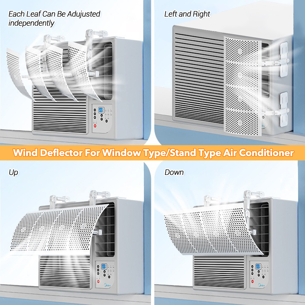 Universal Window Type Air Air Conditioner Windshield Wind Direction ...
