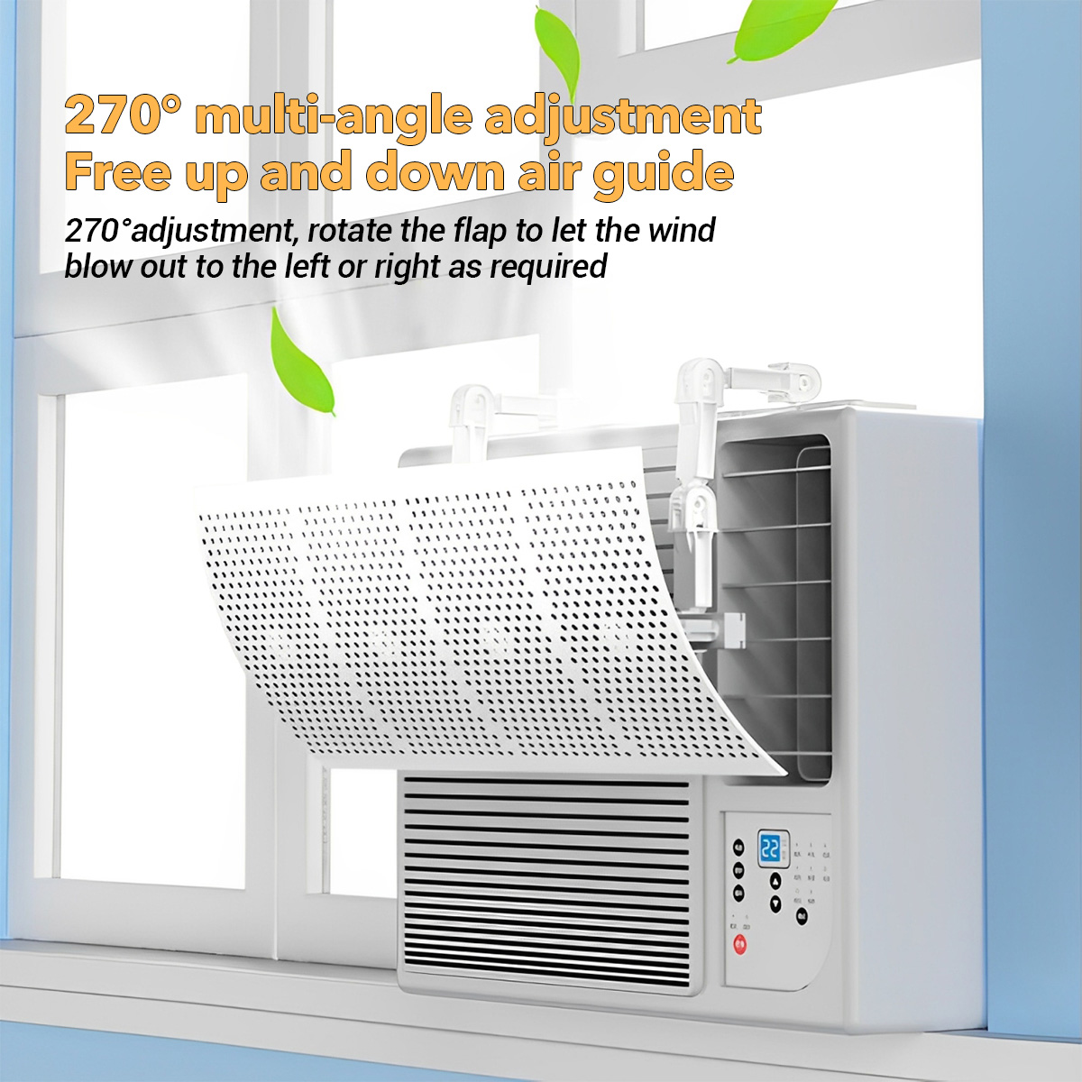 Universal Window Type Air Air Conditioner Windshield Wind Direction ...