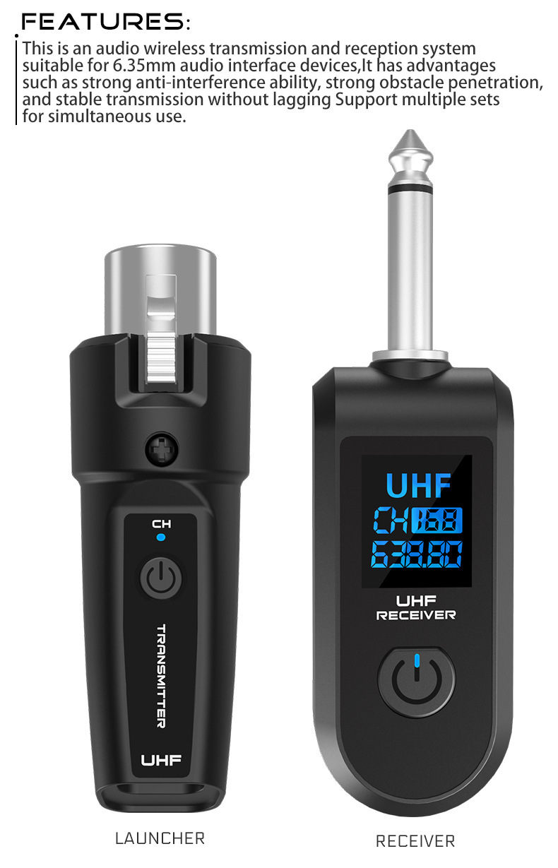 [Shopee Choice] K1 Wireless Microphone System Male Dual UHF Transmitter ...