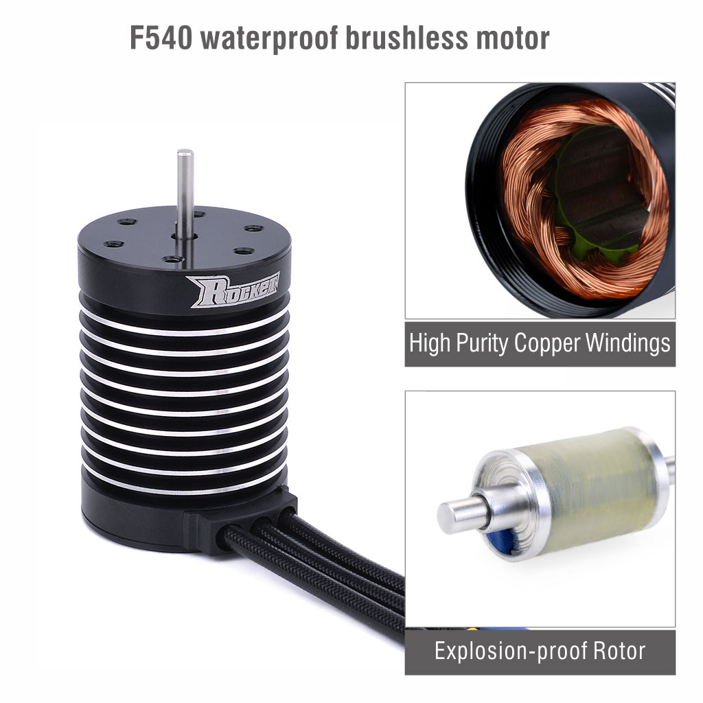 Surpass Hobby Rocket F540 3930kv 4370kv Waterproof Brushless Motor 60a